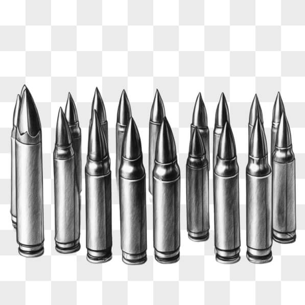 Descarga Ilustración de Balas y Municiones Bocetos En Línea - Creative ...