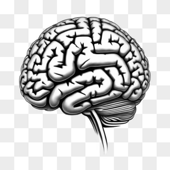 Download Human Brain Drawing with Frontal Lobe Sketches Online ...