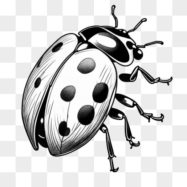 Download Black and White Ladybug Drawing Sketches Online - Creative Fabrica