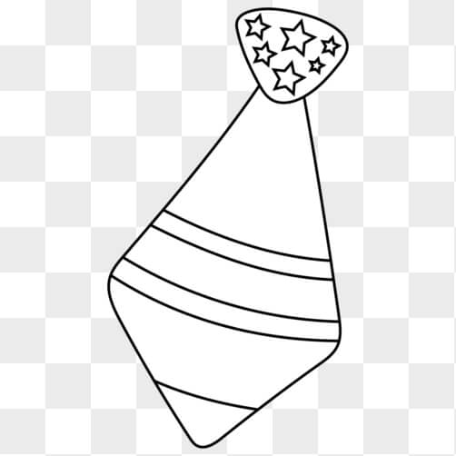 Download Top Hat Coloring Page with Stars PNGs Online - Creative Fabrica