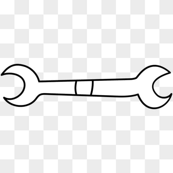 Download Educational Drawing of a Wrench PNGs Online - Creative Fabrica