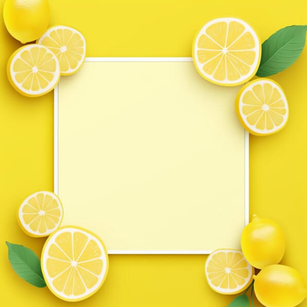Download Lemon Background with Leaves Backgrounds Online - Creative Fabrica
