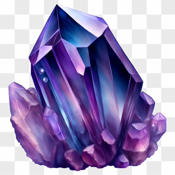 Download Amethyst Crystal - Healing Gemstone PNGs Online - Creative Fabrica
