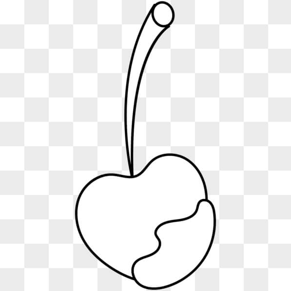 Download Black and White Cherry Image with Outline PNGs Online ...