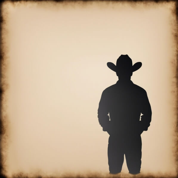 Download Cowboy Silhouette on Paper Background Backgrounds Online ...