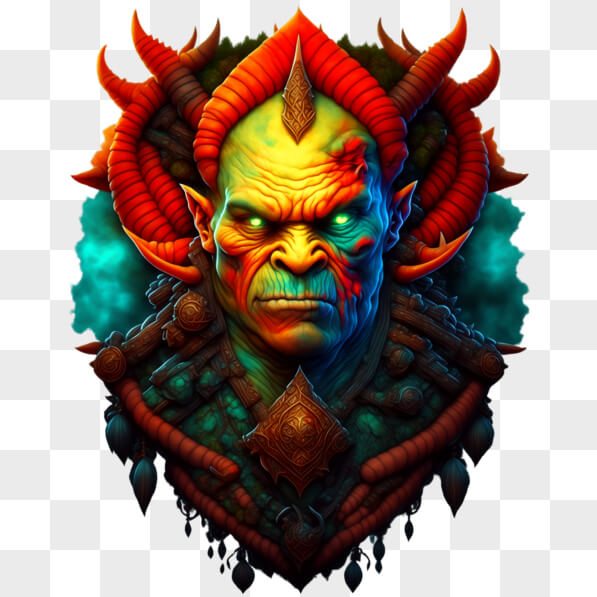 Download Warhammer 40k Demon Head Artwork PNGs Online - Creative Fabrica