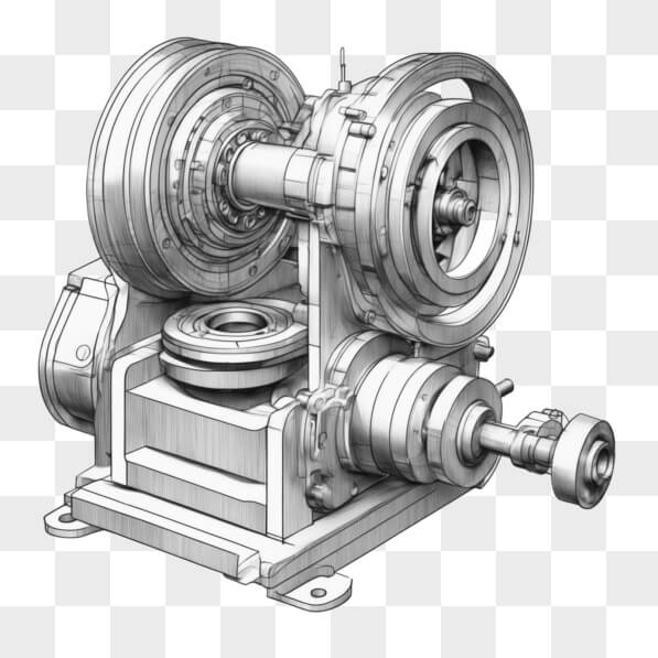 Download 3D Industrial Gearbox Model Sketches Online - Creative Fabrica