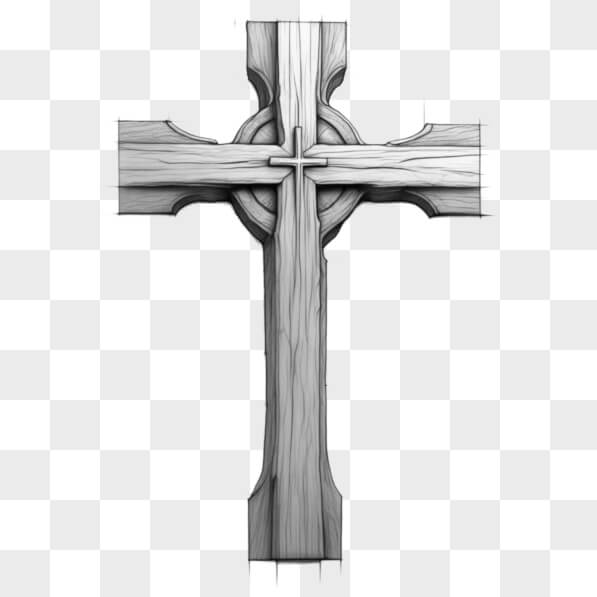 Download Wooden Cross Sketches Online - Creative Fabrica