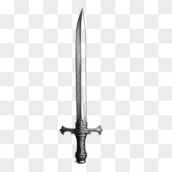 Download Well-Maintained Black and Silver Sword Sketches Online ...