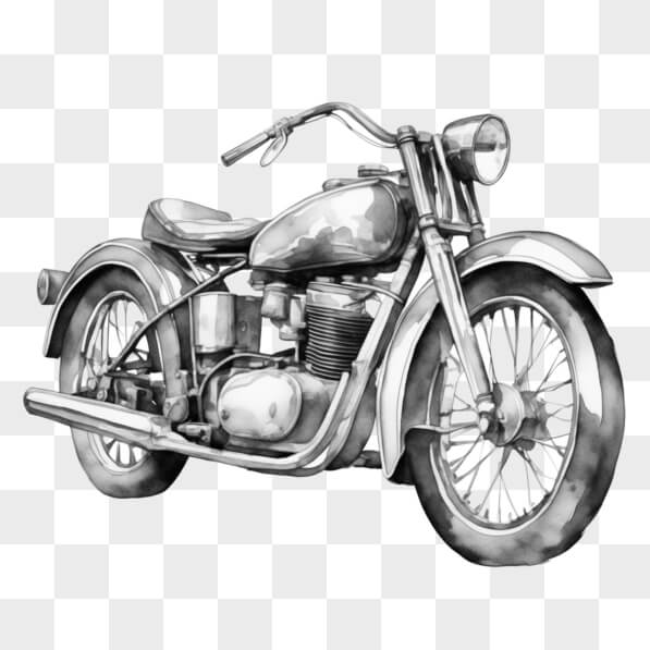 Download Vintage Motorcycle Drawing Sketches Online - Creative Fabrica