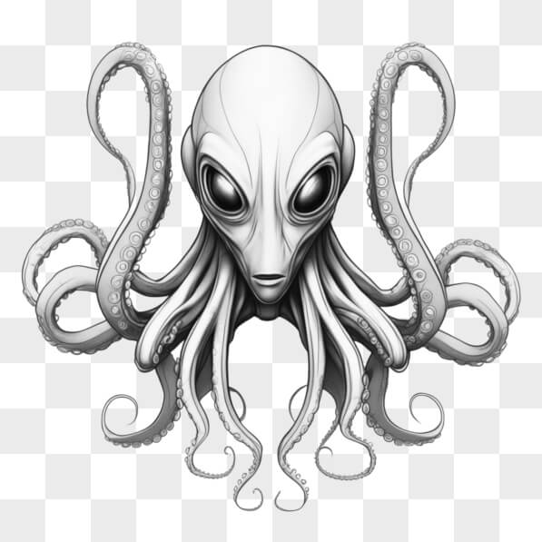 Download Octopus Head and Tentacles Illustration Sketches Online ...