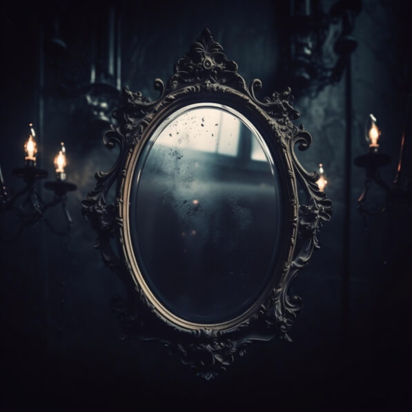 Download Creepy Mirror Reflection in Dark Room Backgrounds Online ...
