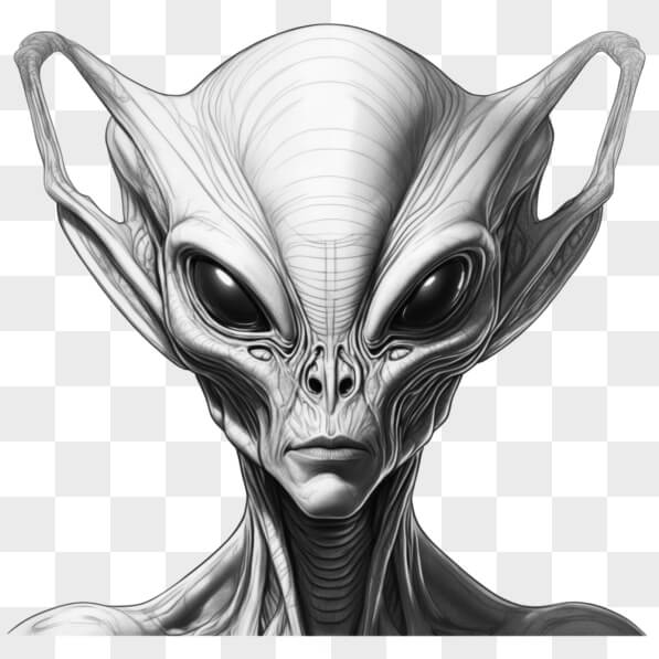 Download Alien's Face Drawing by Michael McDonald Sketches Online ...