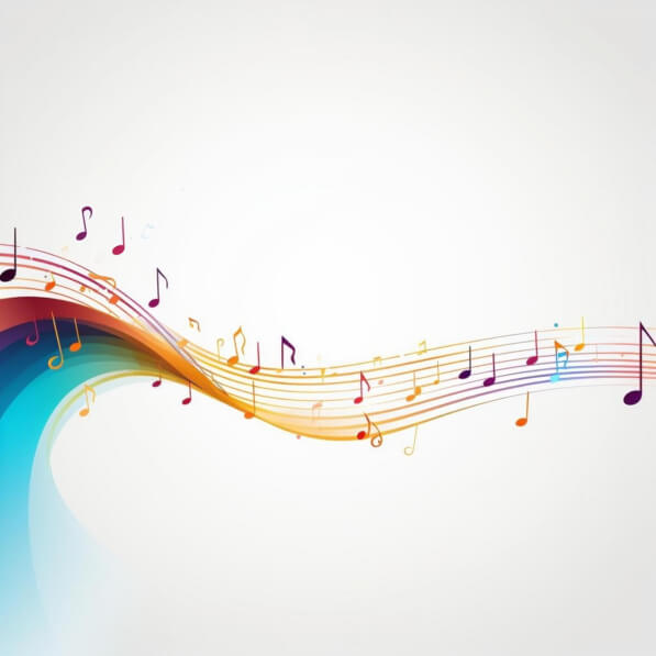 Download Colorful Abstract Music Notes Background Backgrounds Online ...