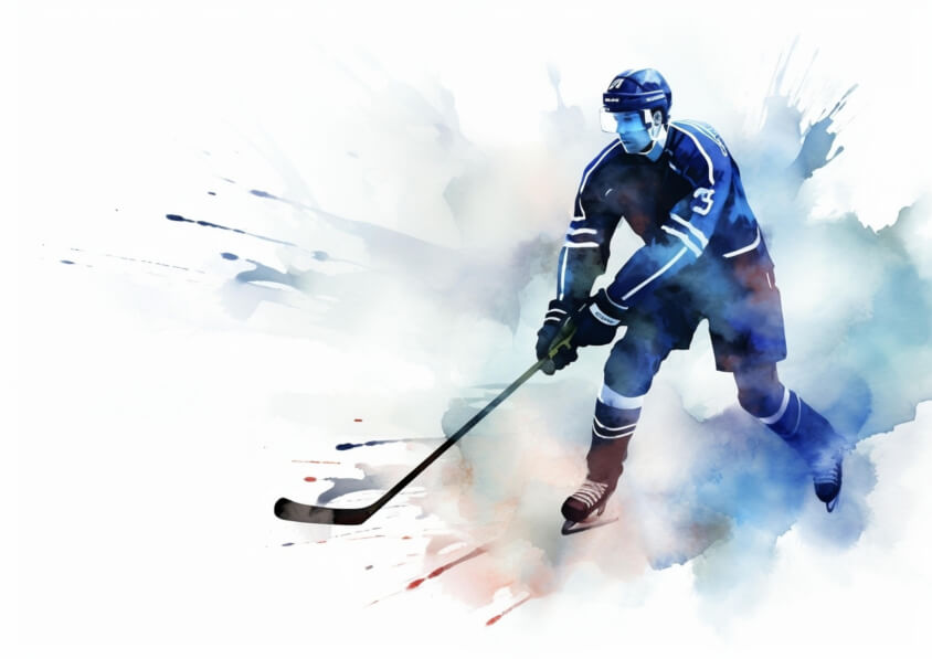 Download Colorful Hockey Player Artwork Backgrounds Online - Creative ...