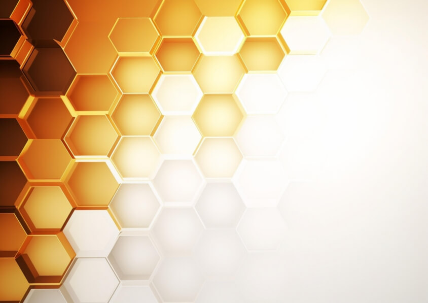 Baixe Fundo Abstrato Laranja e Branco com Padrão de Favo de Mel ...