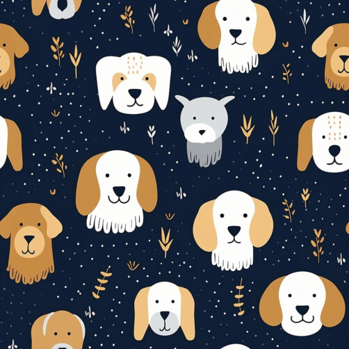 Download Seamless Pattern of Colorful Dachshund Dogs Patterns Online ...