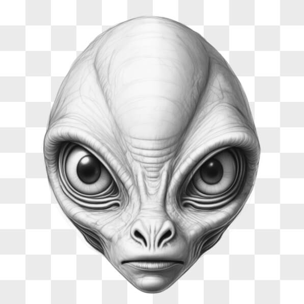 Download Alien Face Pencil Drawing Sketches Online - Creative Fabrica
