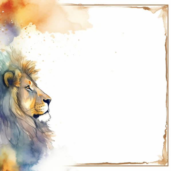 Descarga Elegante pintura acuarela de león Fondos En Línea - Creative ...