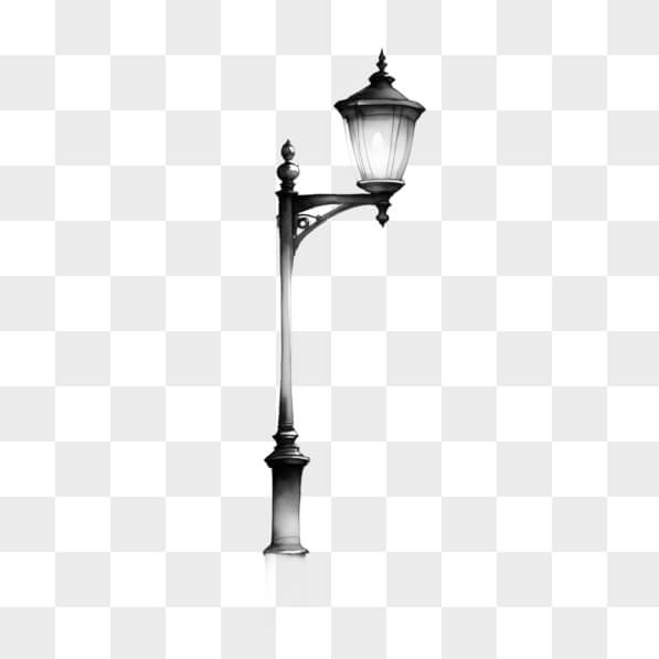 Download Old-Fashioned Street Light Post Drawing Sketches Online ...