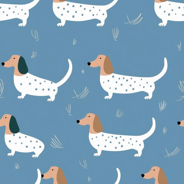 Download Seamless Dachshund Dog Pattern Patterns Online - Creative Fabrica