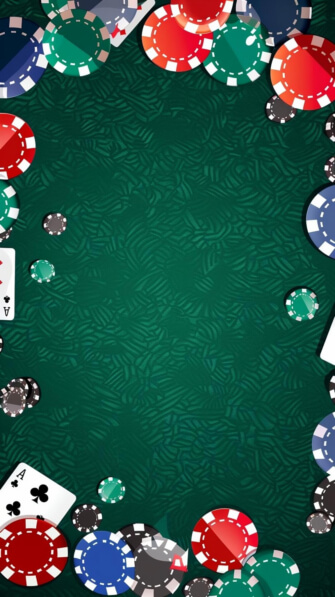 Download Levendige casinospelletafel met pokerchips en spelers ...