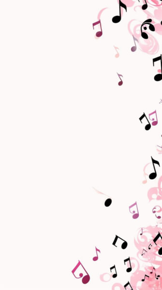 Baixe Imagem Abstrata: Fundo Rosa com Notas Musicais Backgrounds ...