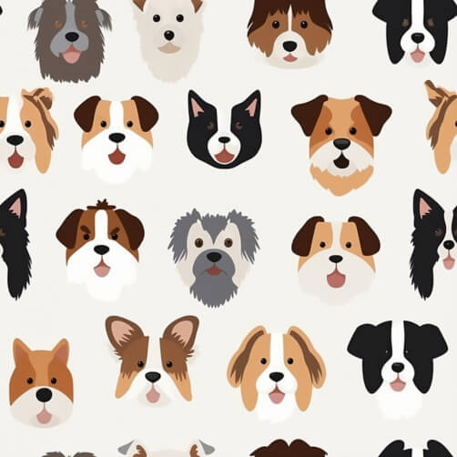 Download Seamless Pattern of Colorful Dachshund Dogs Patterns Online ...