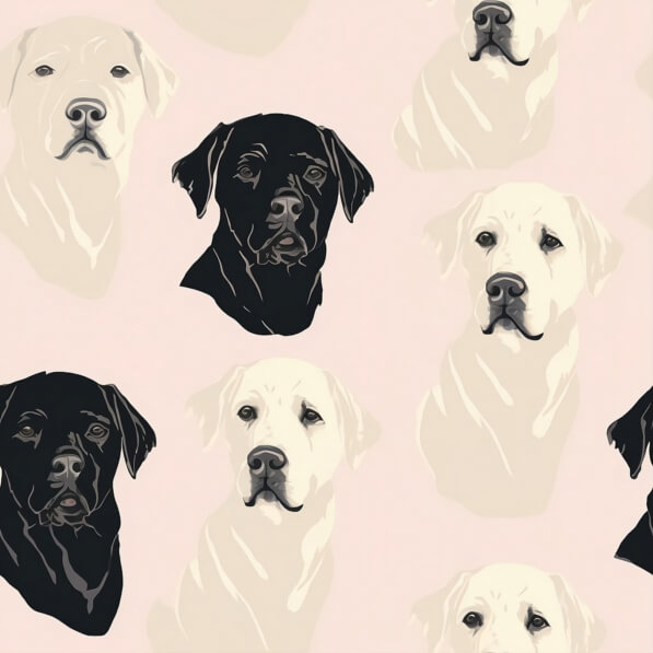 Download Labrador Dogs Seamless Pattern Patterns Online - Creative Fabrica