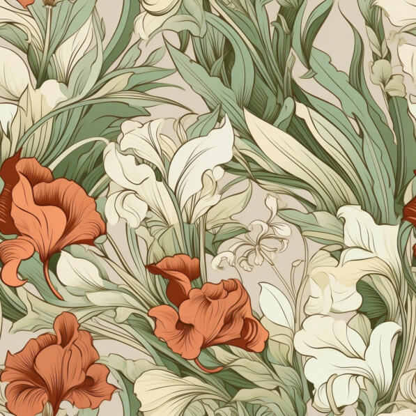Download Seamless Floral Pattern Patterns Online - Creative Fabrica