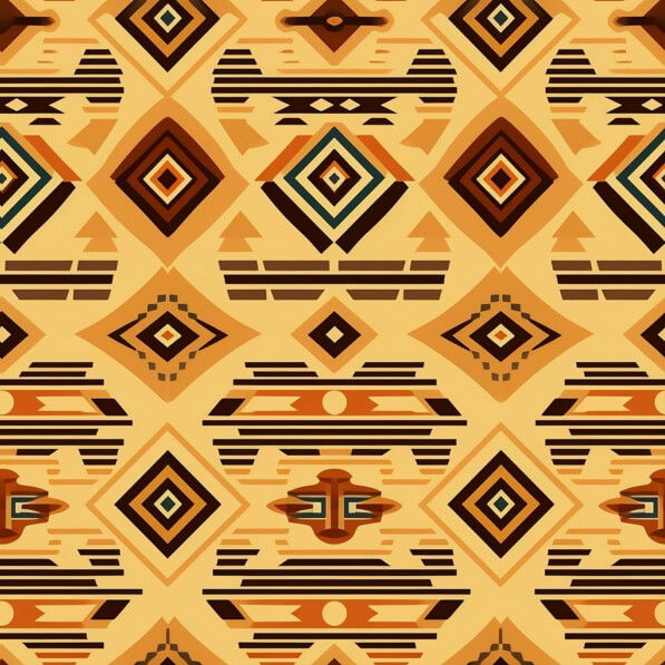 Descarga Patrón Continuo de Formas Geométricas en Marrón, Beige y ...