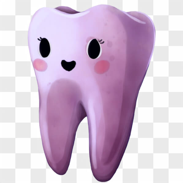 Download Friendly Pink Smiling Tooth PNGs Online - Creative Fabrica