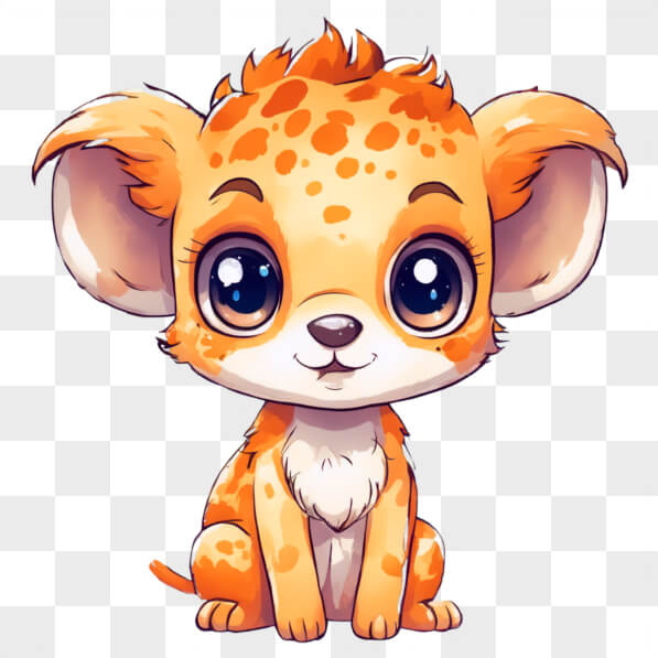 Baixe Guepardo de Desenho Animado Kawaii Kawaii - Creative Fabrica
