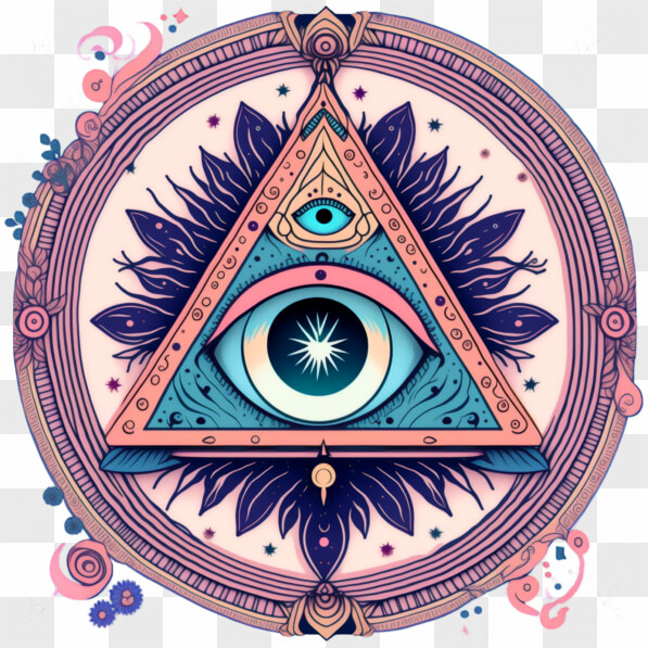 Descarga Ojo que todo lo ve abstracto con pirámide triangular y ...