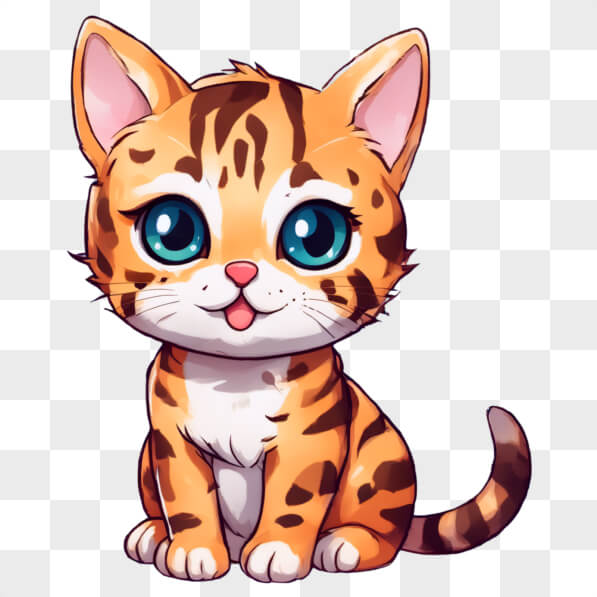 Baixe Gato de Desenho Animado Kawaii Educativo Kawaii - Creative Fabrica