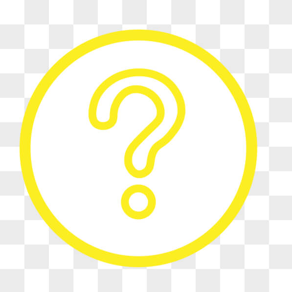 Download Yellow Circle with Question Mark PNGs Online - Creative Fabrica
