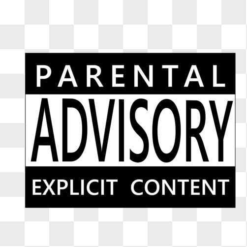 Download Parental Advisory Explicit Content Logo in Black and White ...