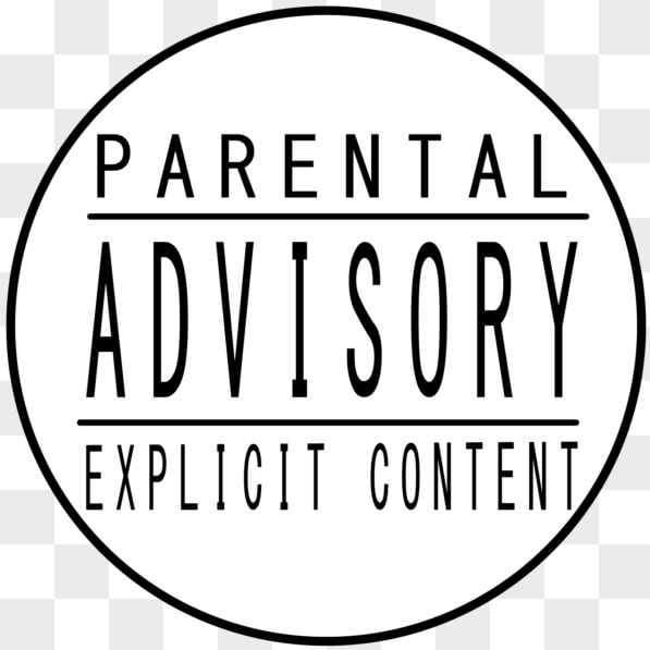 Download Parental Advisory Explicit Content Circle PNGs Online ...