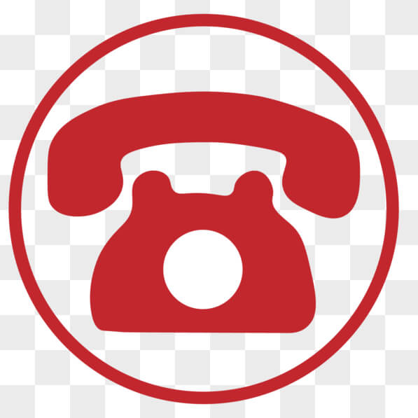 Download Red Telephone Icon PNGs Online - Creative Fabrica