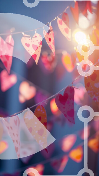 Colorful Paper Heart Display for Valentine's Day stock photo | Creative ...