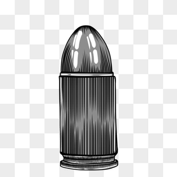 Download Black and White Bullet Image PNGs Online - Creative Fabrica