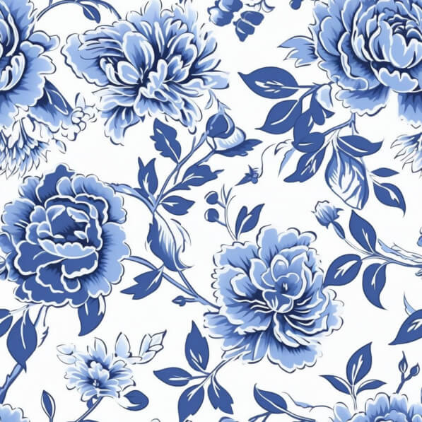 Download Seamless Blue and White Flower Pattern Patterns Online ...