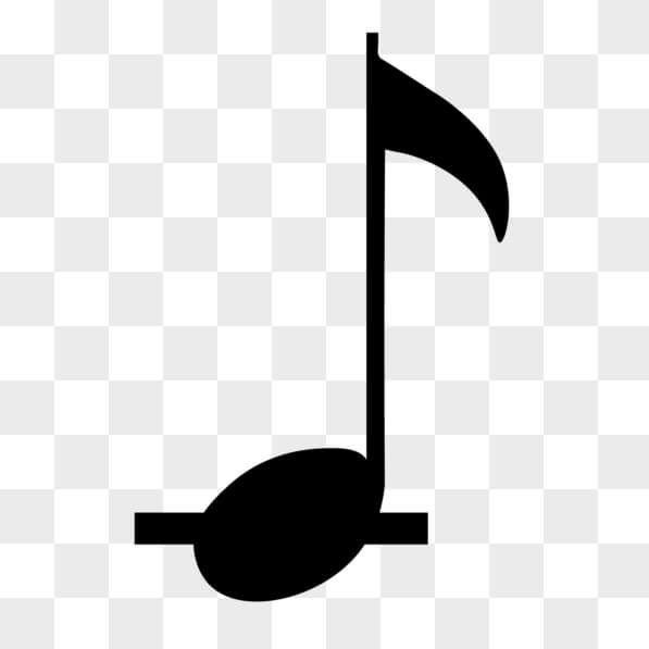 Descarga Símbolo de Nota Musical Negra PNGs En Línea - Creative Fabrica