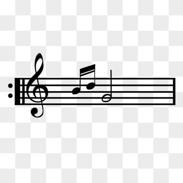 Descarga Nota Musical con Notas Musicales y Líneas PNGs En Línea ...