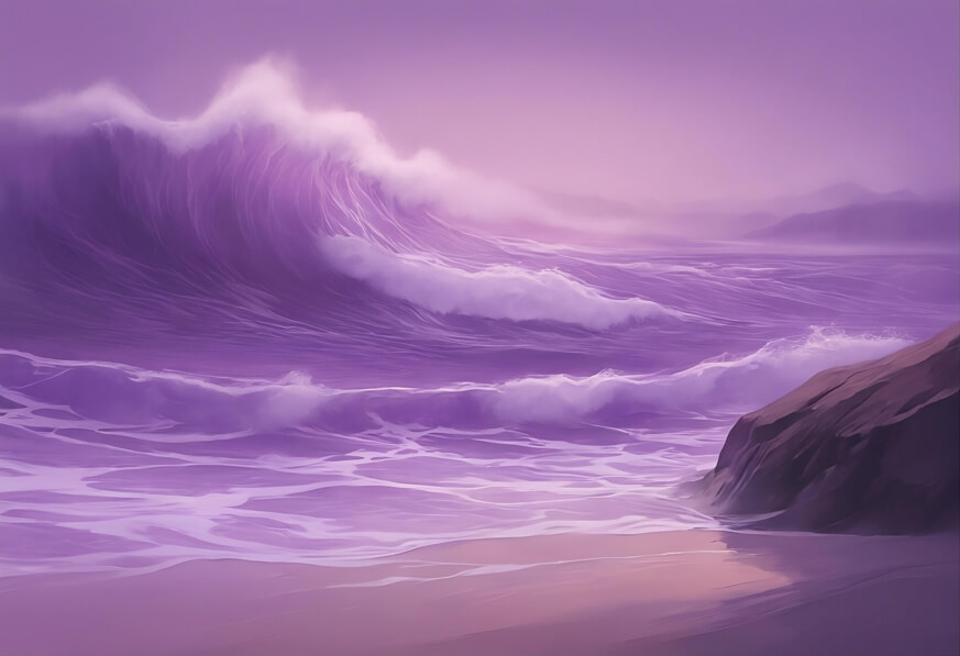 Download Purple Ocean Wave Painting Backgrounds Online - Creative Fabrica