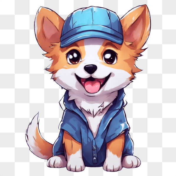 Download Kawaii Cartoon Dog Promoting Pet Care Awareness Kawaii Online ...