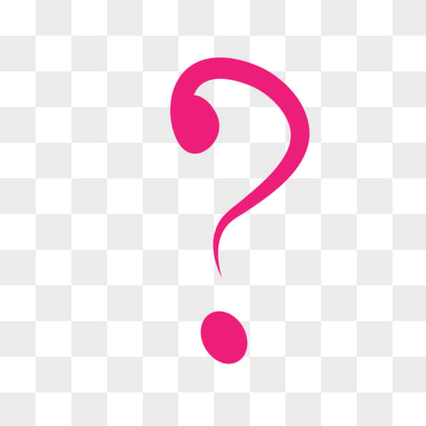 Download Pink Question Mark Symbol on White Background PNGs Online ...