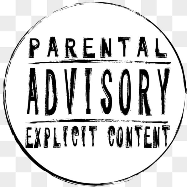 Download Parental Advisory Explicit Content Circular Logo PNGs Online ...