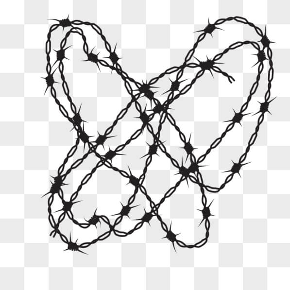 Download Prikkeldraad Hart Tekening PNGs online op Creative Fabrica