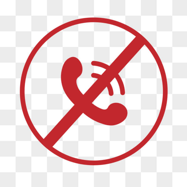 Download No Phone Sign Symbol PNGs Online - Creative Fabrica